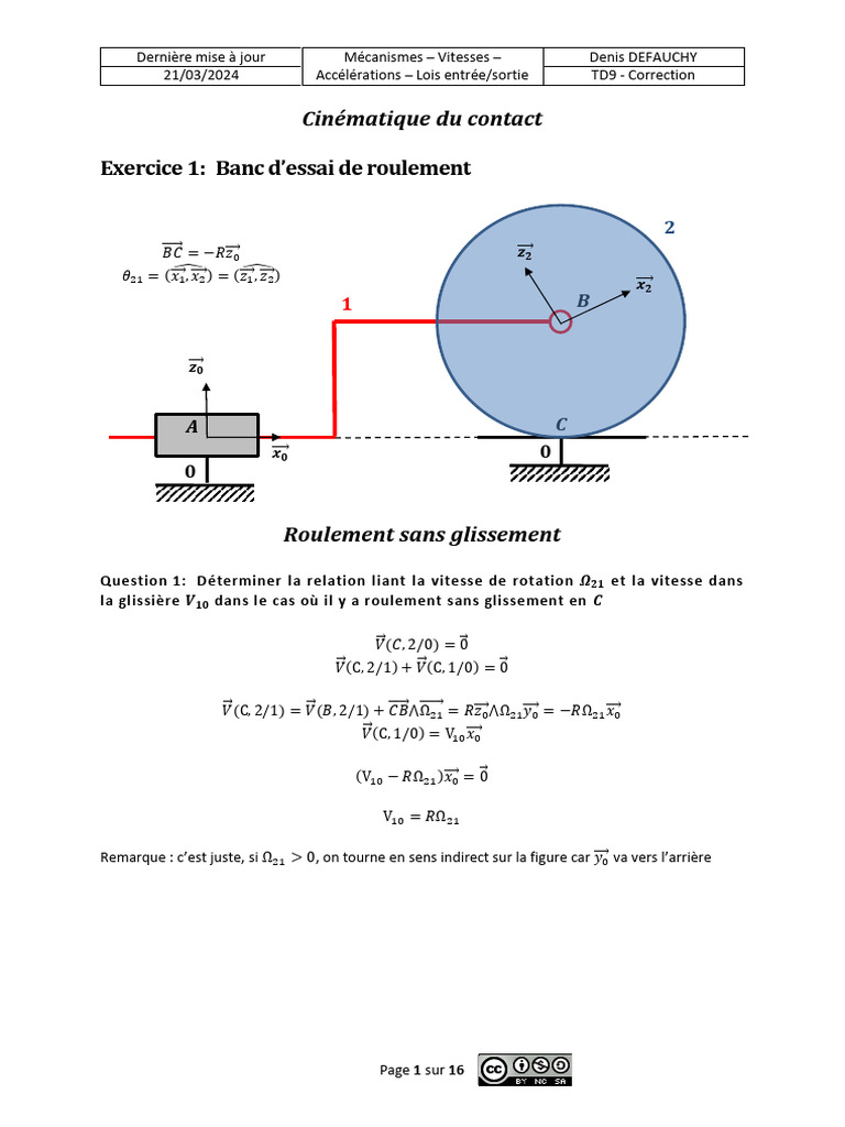 TD9 - Correction | PDF | Ingénierie mécanique | Mécanique