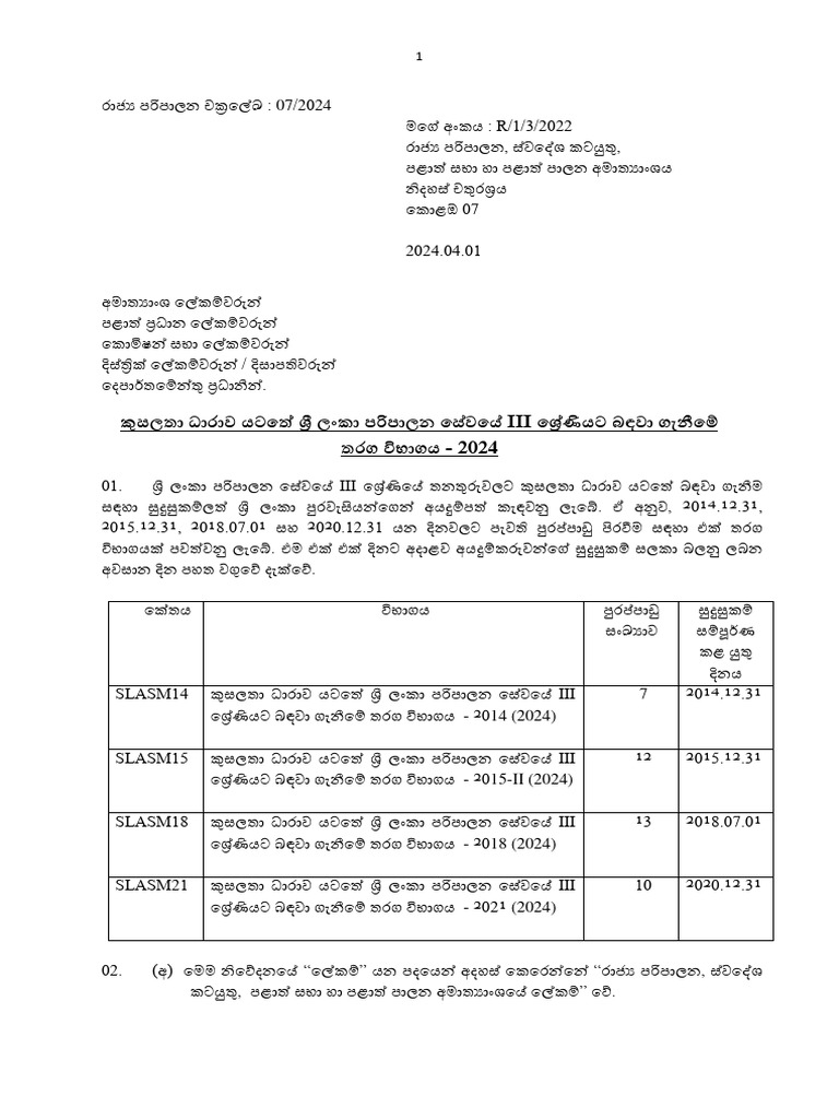 SLAS Exam Merit Stream 2024 S | PDF