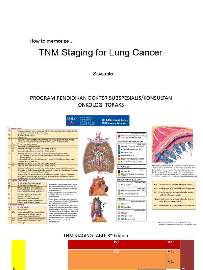 TNM Staging For Lung Cancer | PDF