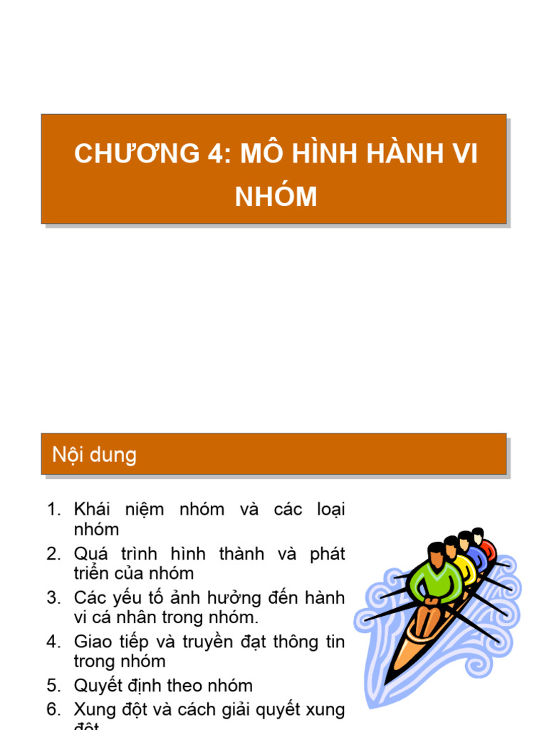 Chương 4_ Mô hình hành vi nhóm_HV_ppt | PDF