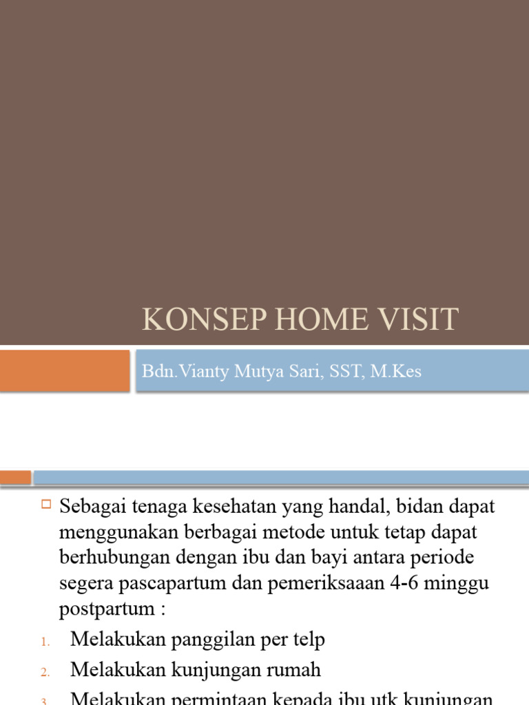 Konsep Home Visit | PDF