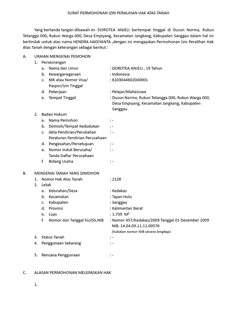 Surat Permohonan Iph | PDF