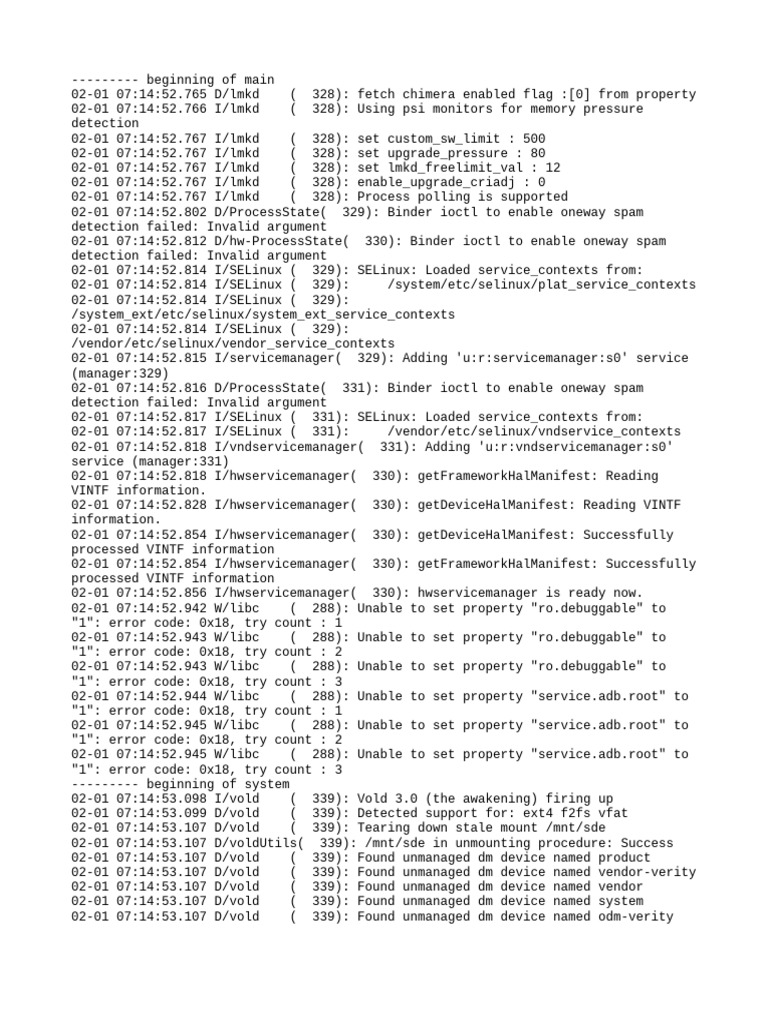 Logcat - Prev - CSC - Log M | PDF | System Software | Utility Software