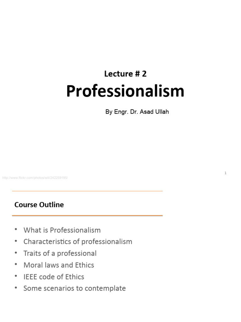 Lecture2 Professionalism | PDF | Software Engineering | Engineer