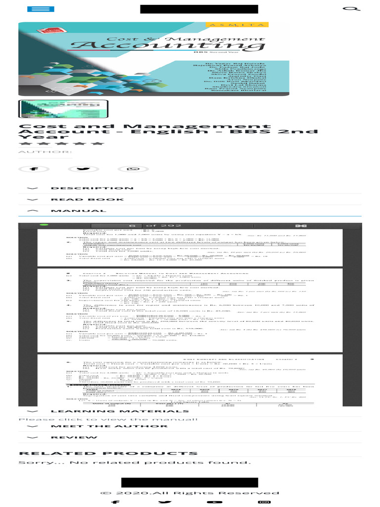 Asmita Publication | PDF | Management Accounting | Production And ...