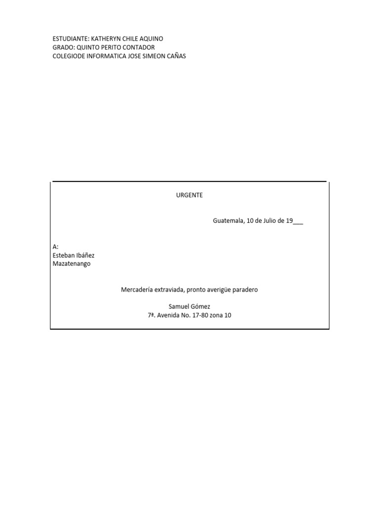 Mecanografia Ultima Tarea | PDF