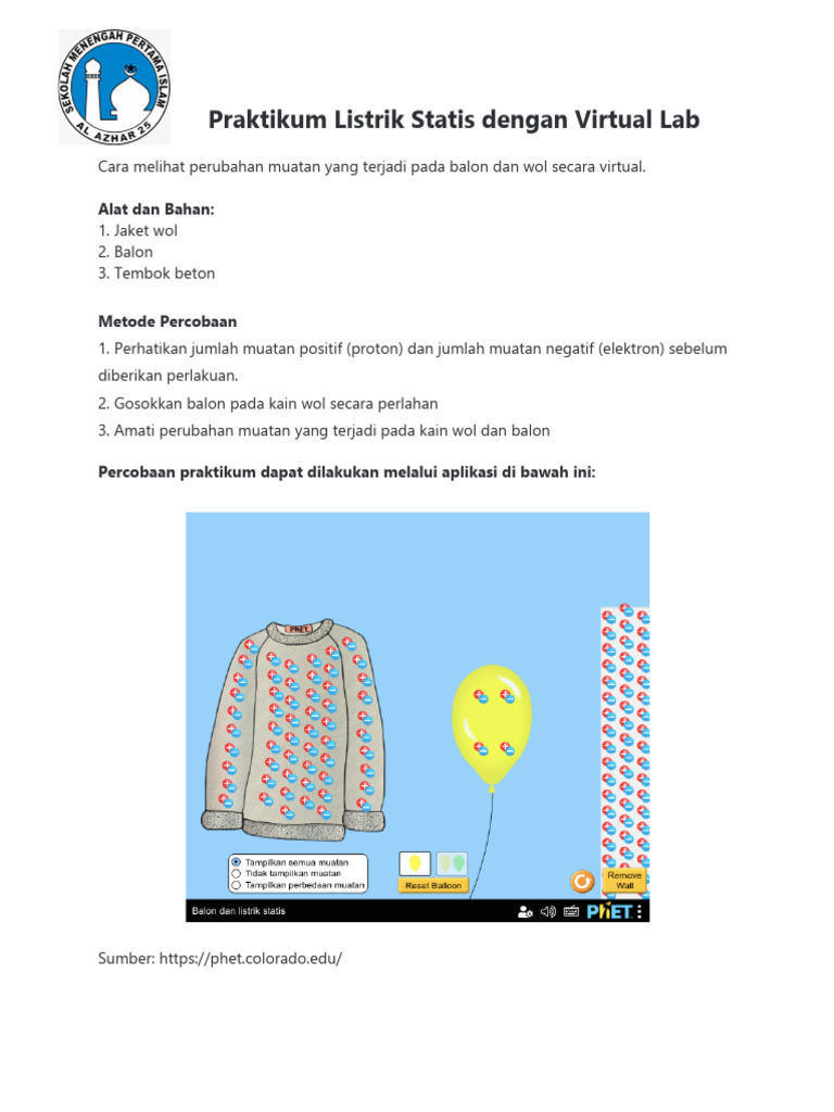 Praktikum Listrik Statis Dengan Virtual Lab Pdf