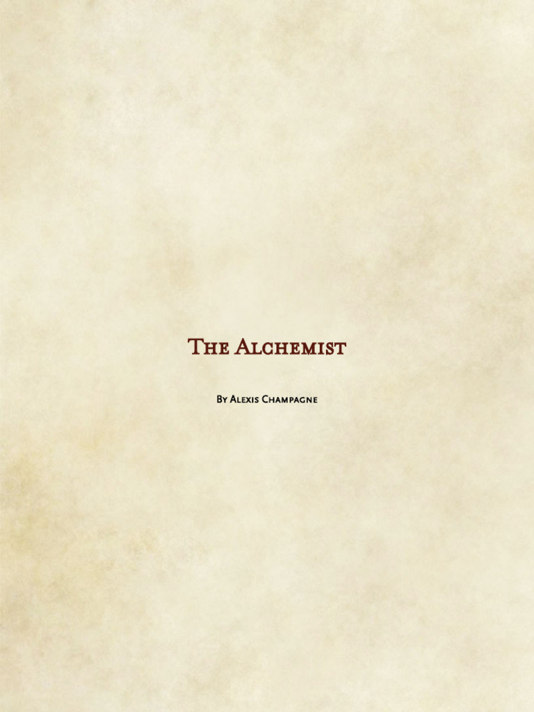 The Alchemist | PDF | Alchemy
