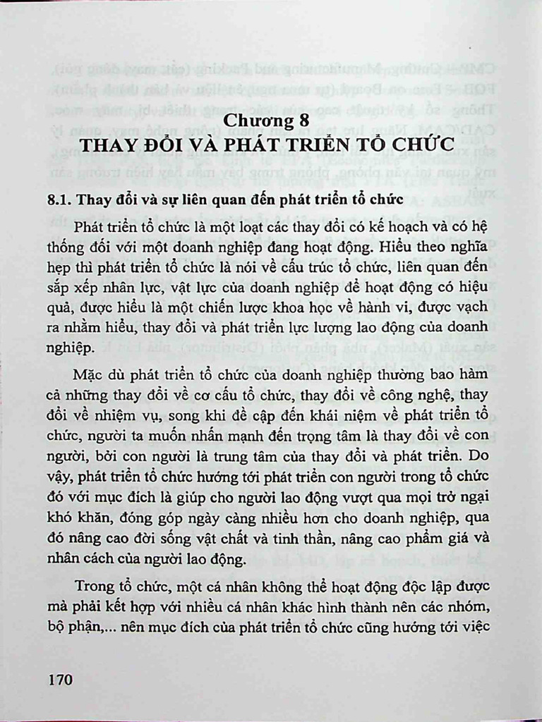 11 - QT Su Thay Doi - Chuong 8 - Thay Doi Phat Trien | PDF