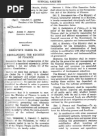 Executive Order No. 124, S. 1987 | PDF | Injunction | Budget
