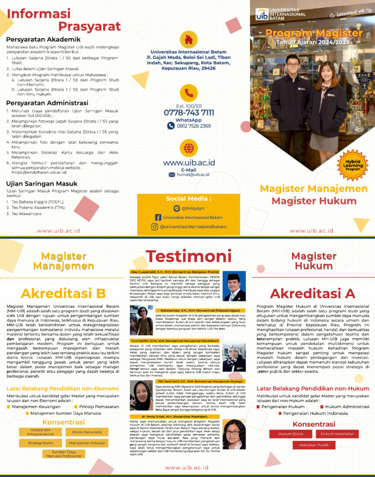 2024 - Pendaftaran S2 (Compressed) | PDF