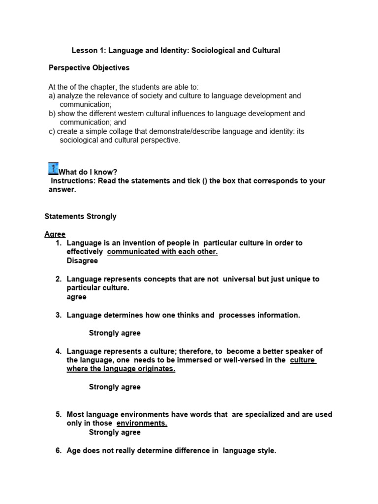 Lesson 1 | PDF | Semantics | Communication