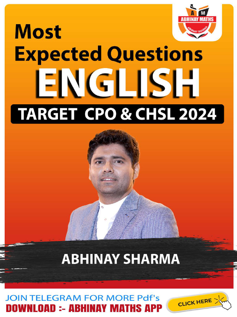 English Most Expected Questions 2024 | PDF