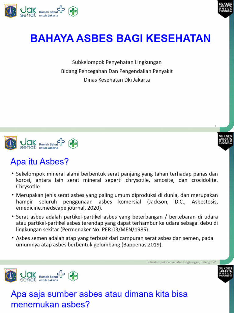 Bahaya Asbes Bagi Kesehatan | PDF | Kesehatan Holistik | Sains & Matematika