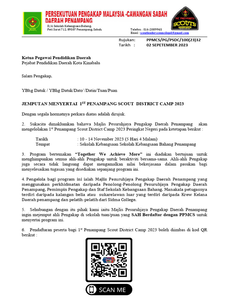 Jemputan PPD Kota Kinabalu | PDF