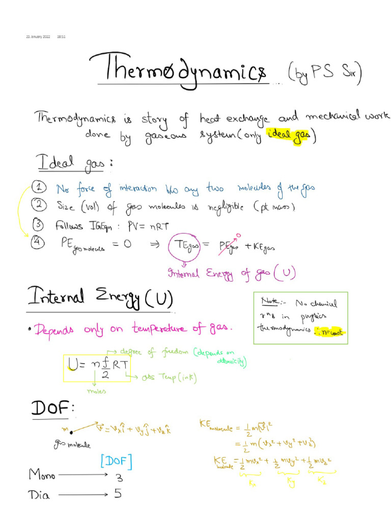 Thermodynamics Final | PDF