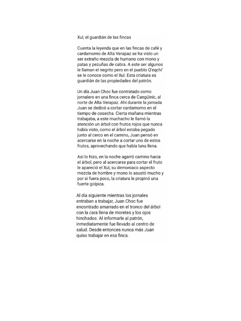 Leyenda Del Negrito | PDF