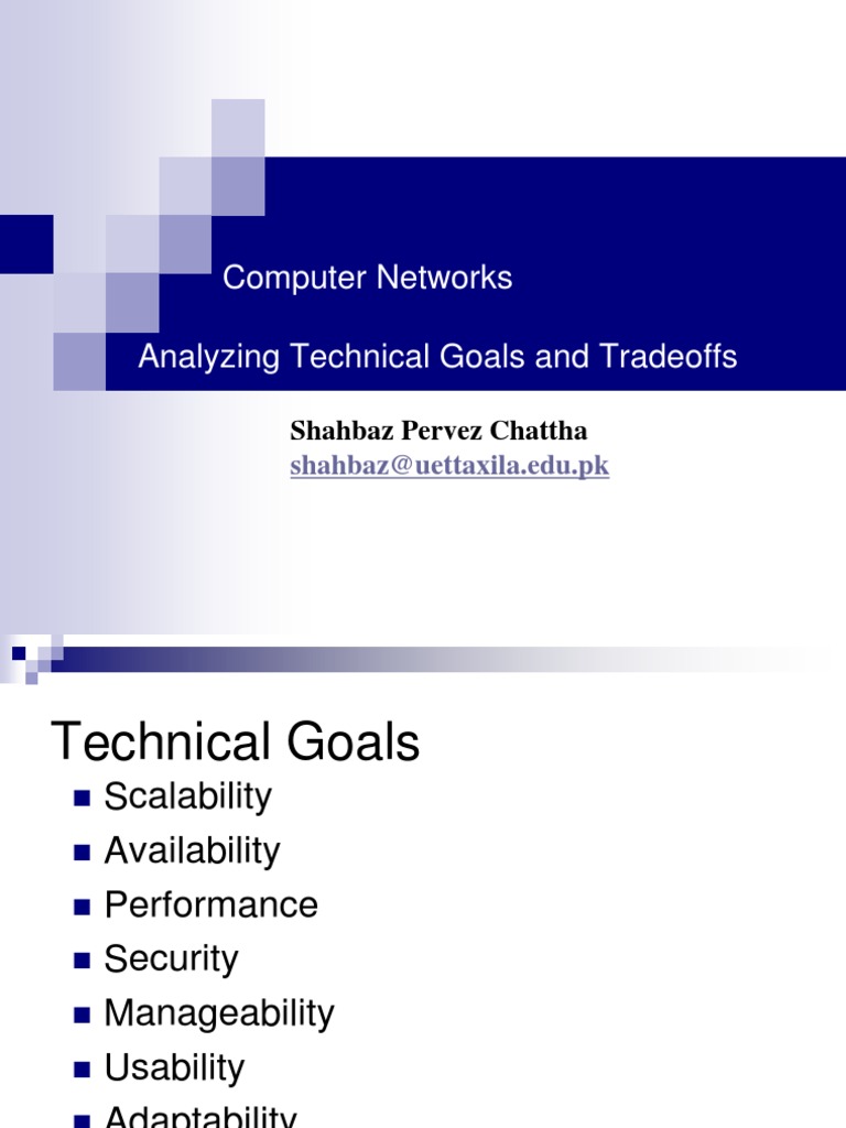 Technical Goals of Networks | PDF | Bandwidth (Computing) | Bit Rate