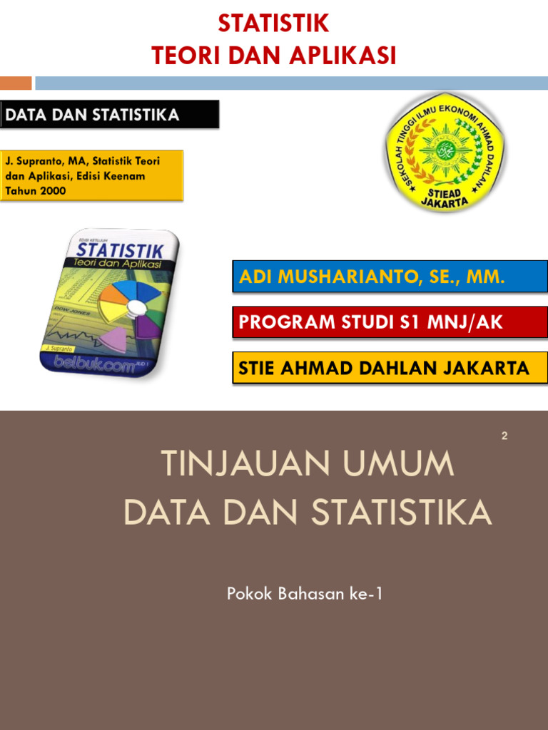 Data dan Statistik dalam Analisis | PDF | Komputer