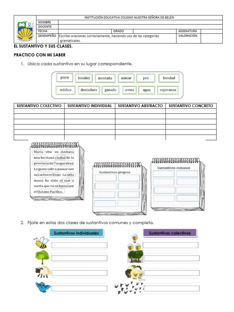 Ii - 5° Lengua Semana 1 y 2 | PDF | Adjetivo | Verbo