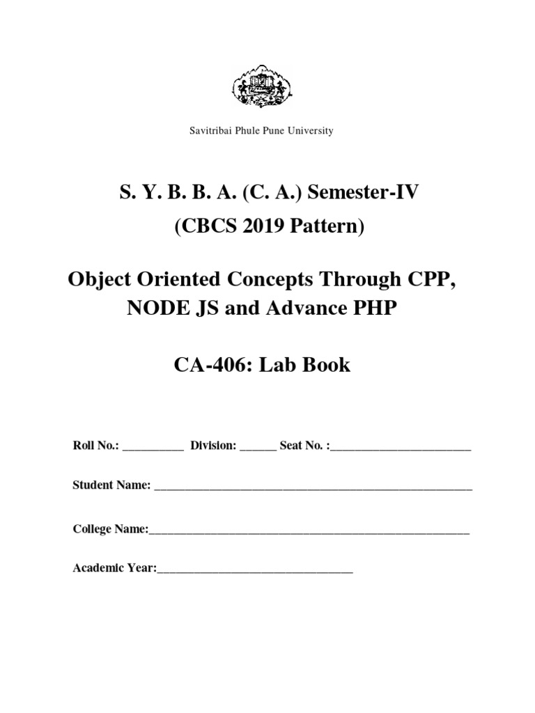 LB SYBBA CA Sem IV Object Oriented Concepts Through CPP | PDF ... LB SYBBA CA Sem IV Object Oriented Concepts Through CPP | PDF ...