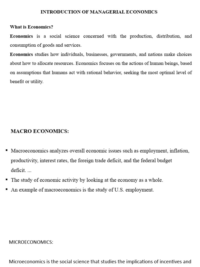 Efm Module 1 Pdf Economics Profit Economics