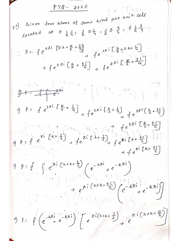 1 & 3b... XRD PYQ 2020 | PDF