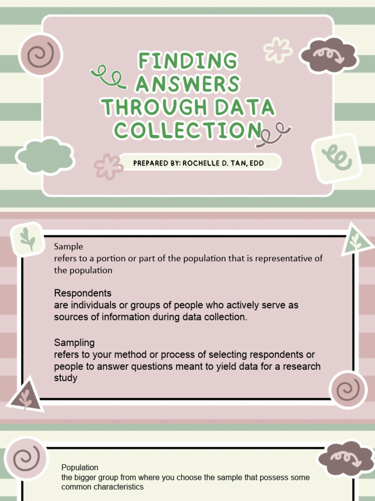 PR1 FINALS L2 Finding Answers Through Data Collection | PDF | Sampling (Statistics) | Methodology