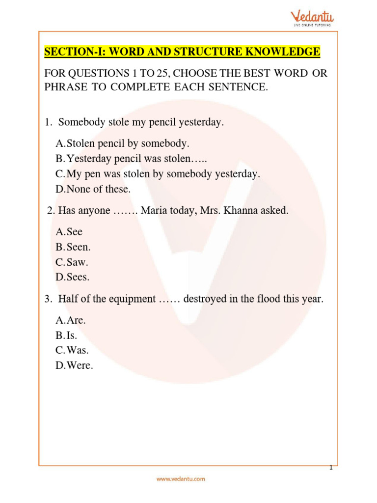 IEO English Sample Paper 1 for Class 7 | PDF | Marco Polo | Grammatical ... IEO English Sample Paper 1 for Class 7 | PDF | Marco Polo | Grammatical ...