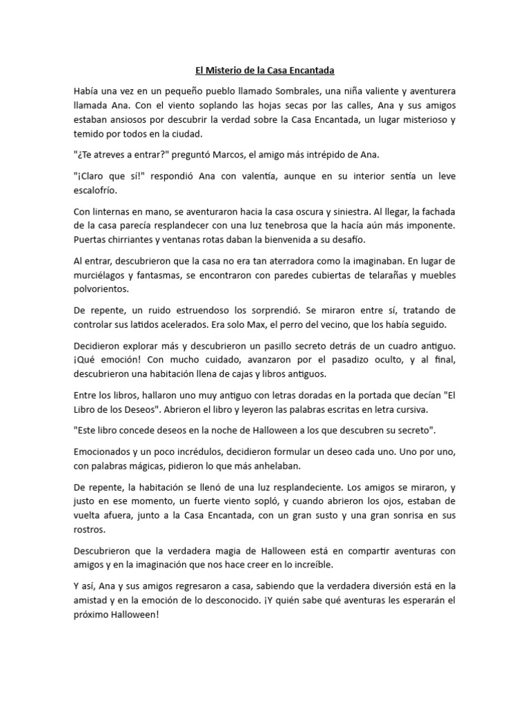 El Misterio de La Casa Encantada | PDF | Novela negra, policíaca y suspenso