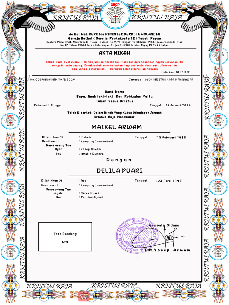 Akta Nikah May | PDF