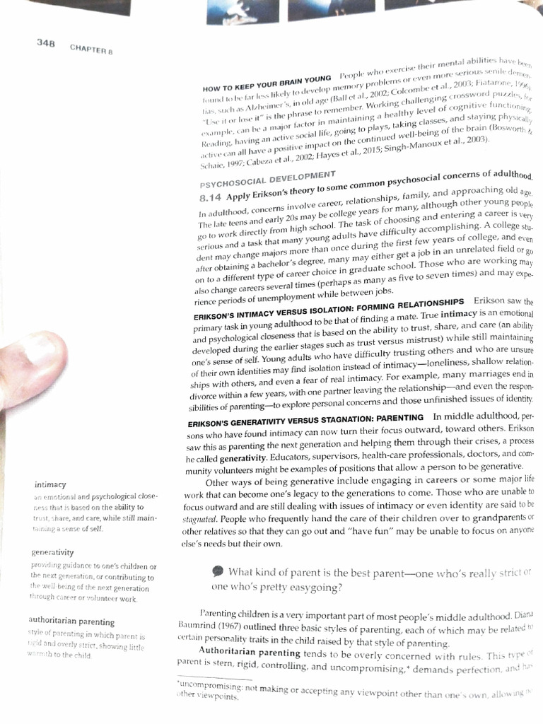 Eric Erickson Psychosocial Development Model | PDF | Parenting | Human ...