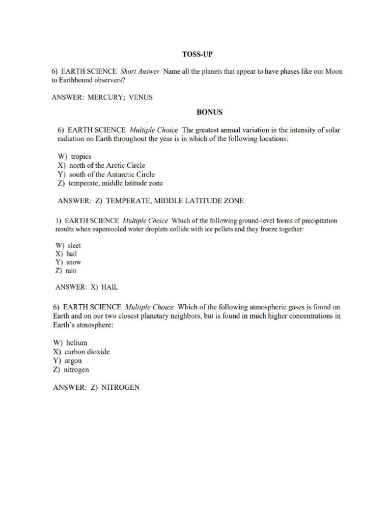 Real Earth Test | PDF