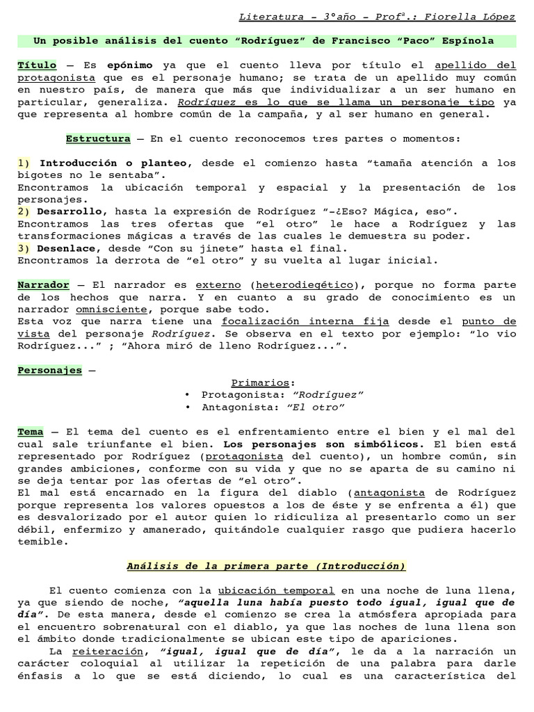 Análisis de La Primera Parte (Introducción) | PDF | Narración | Cuentos