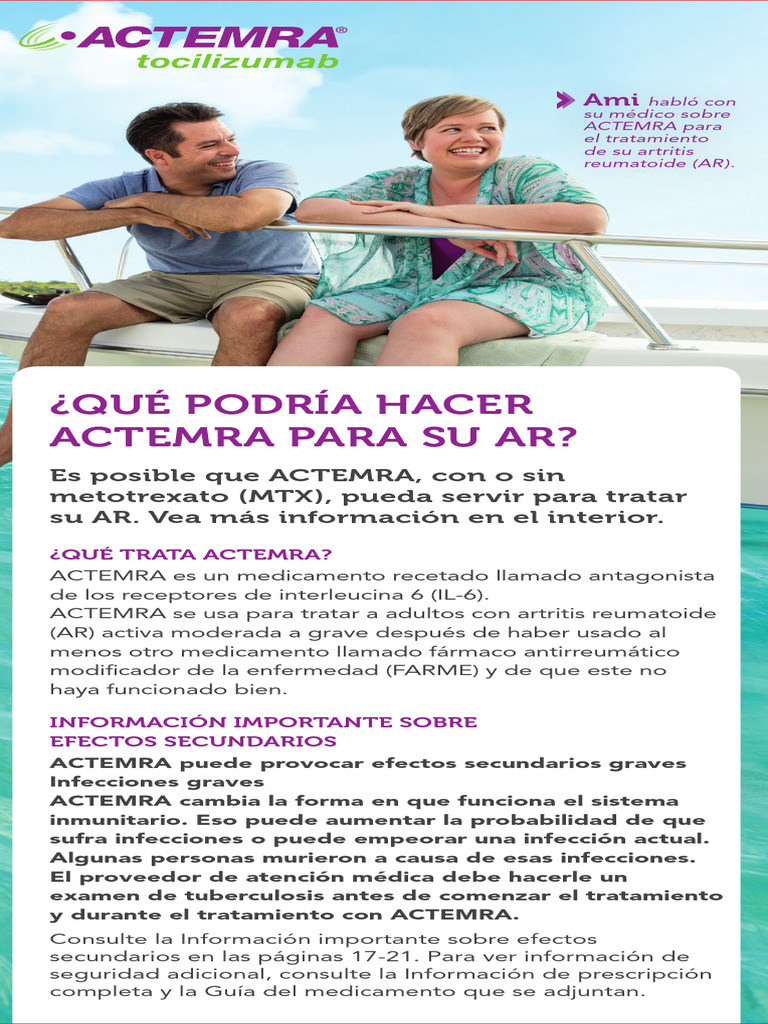 Actemra | PDF | Medicare (Estados Unidos) | Inyección (medicina)