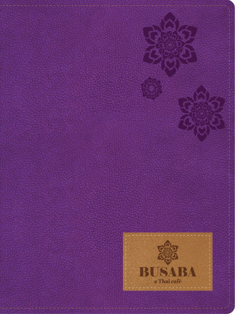 Busaba Menu | PDF | Thai Cuisine | Curry