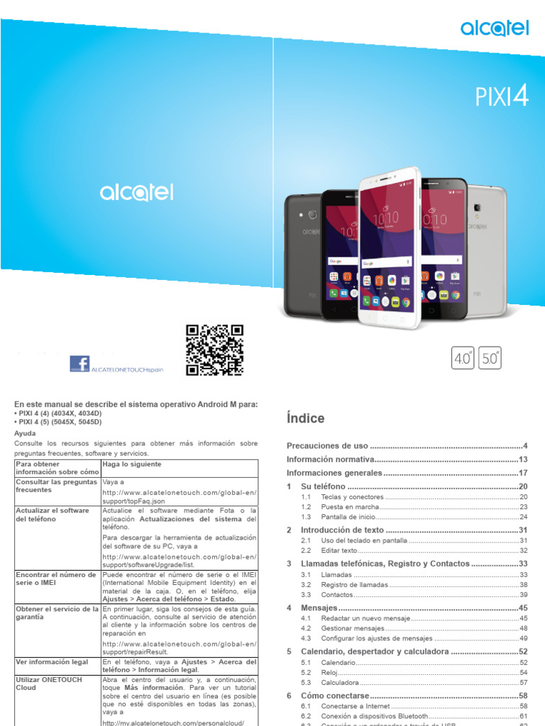 Alcatel Pixi4 Cast | PDF | Teléfonos móviles | Radio