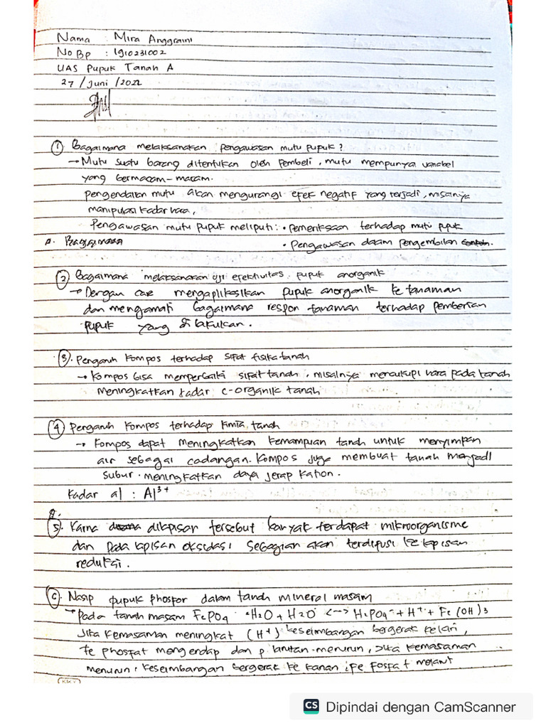 TNH A - Mira Anggraini - 1910231002 - Uas | PDF