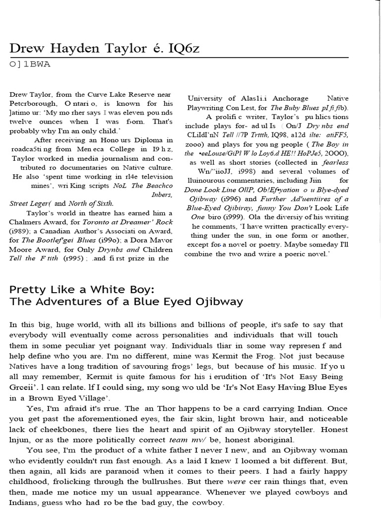 Pretty Like A White Boy | PDF | Art | General Fiction