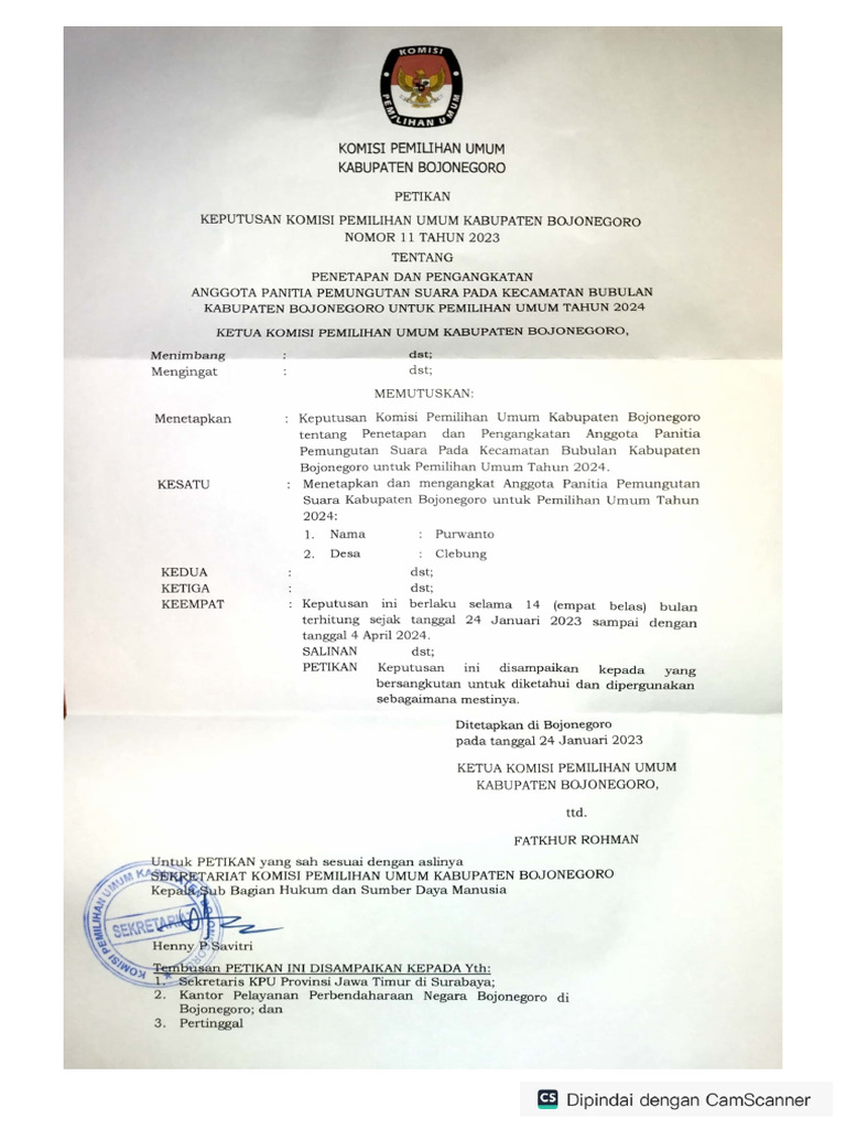 SK PPS Pemilu 2024 | PDF