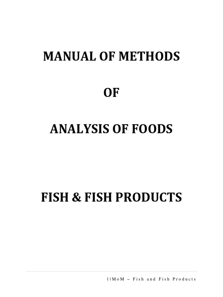 Fish Product Analysis Methods | PDF | Titration | Chemistry