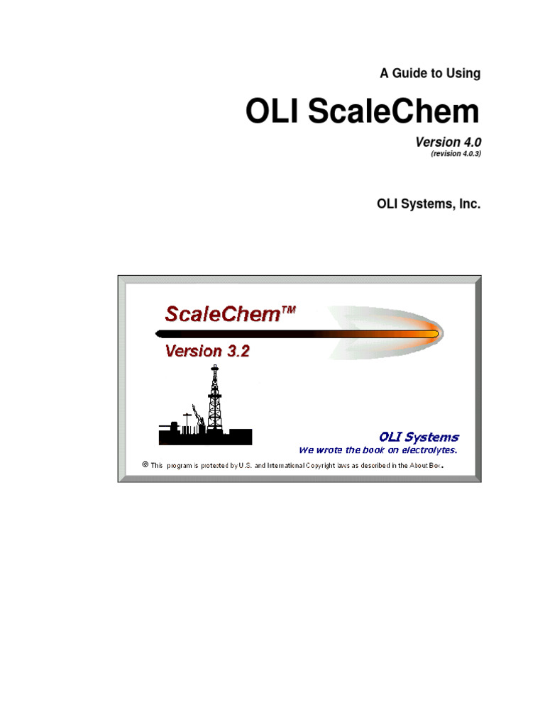 OLI ScaleChem 4.0 User Guide | PDF | Solubility | Ph