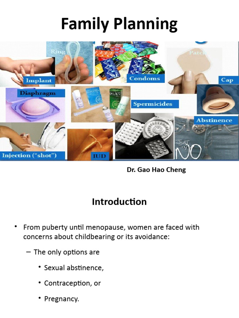 Family Planning | PDF | Birth Control | Combined Oral Contraceptive Pill