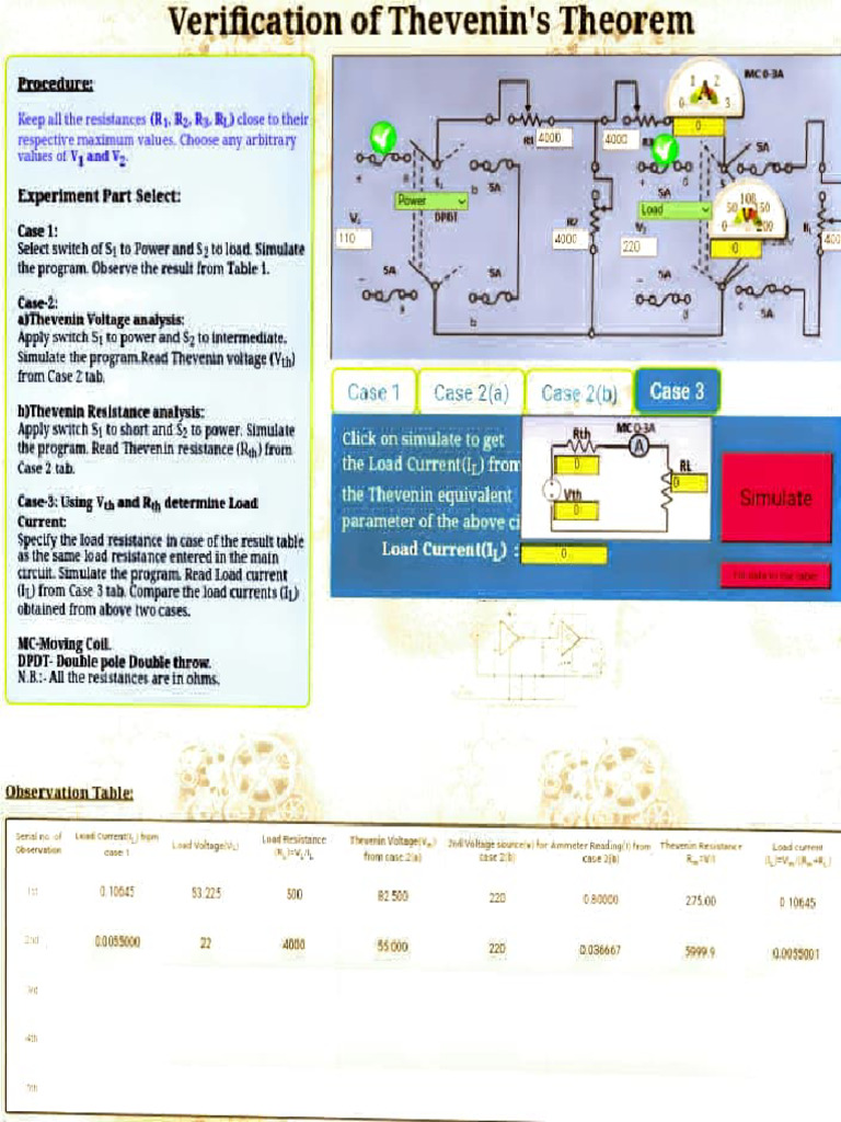 Thevenin Theorem Batch 3 | PDF | Analog Circuits | Computer Engineering