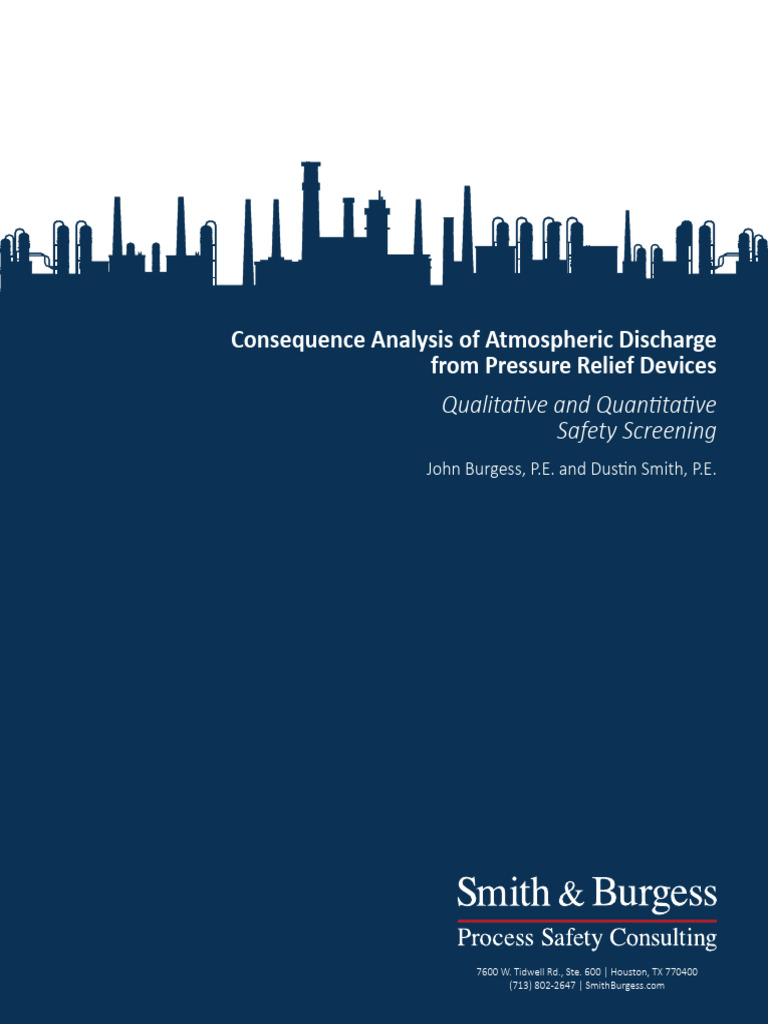 Consequence Analysis of Atmospheric Discharge From Pressure Relief Devices | PDF | Combustion