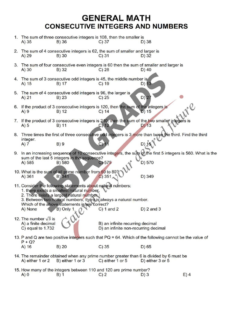 JPG General Math Handout Updated New 2024 | PDF