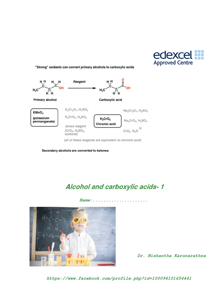Alcohols & Carboxylic Acids 1 week 7 | Download Free PDF | Ester | Ethanol