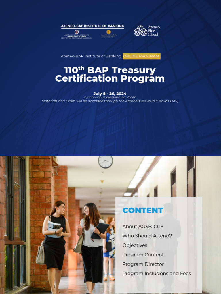 110th Treasury Certification Program | PDF | Foreign Exchange Market | Money Market