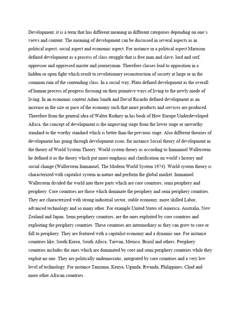 DS PRESENTATION Paper TWO | PDF | World Systems Theory | Economic ...