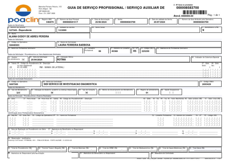 Guia SADT Arquivo1 | PDF